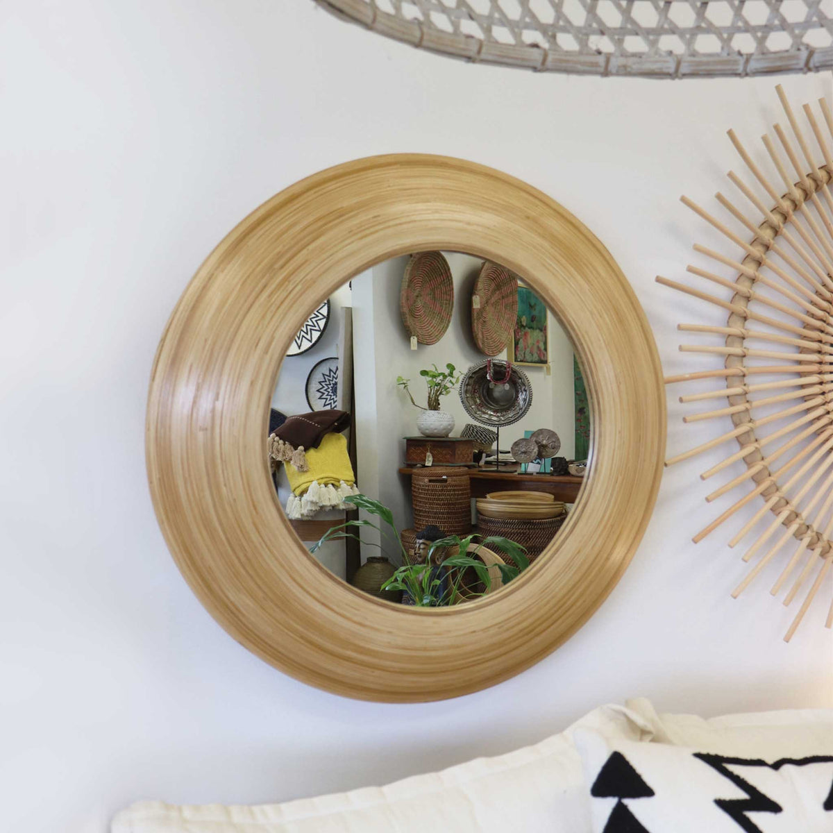 Bamboo Fish Eye Mirror | Mirrors | Homewares | GBO NZ