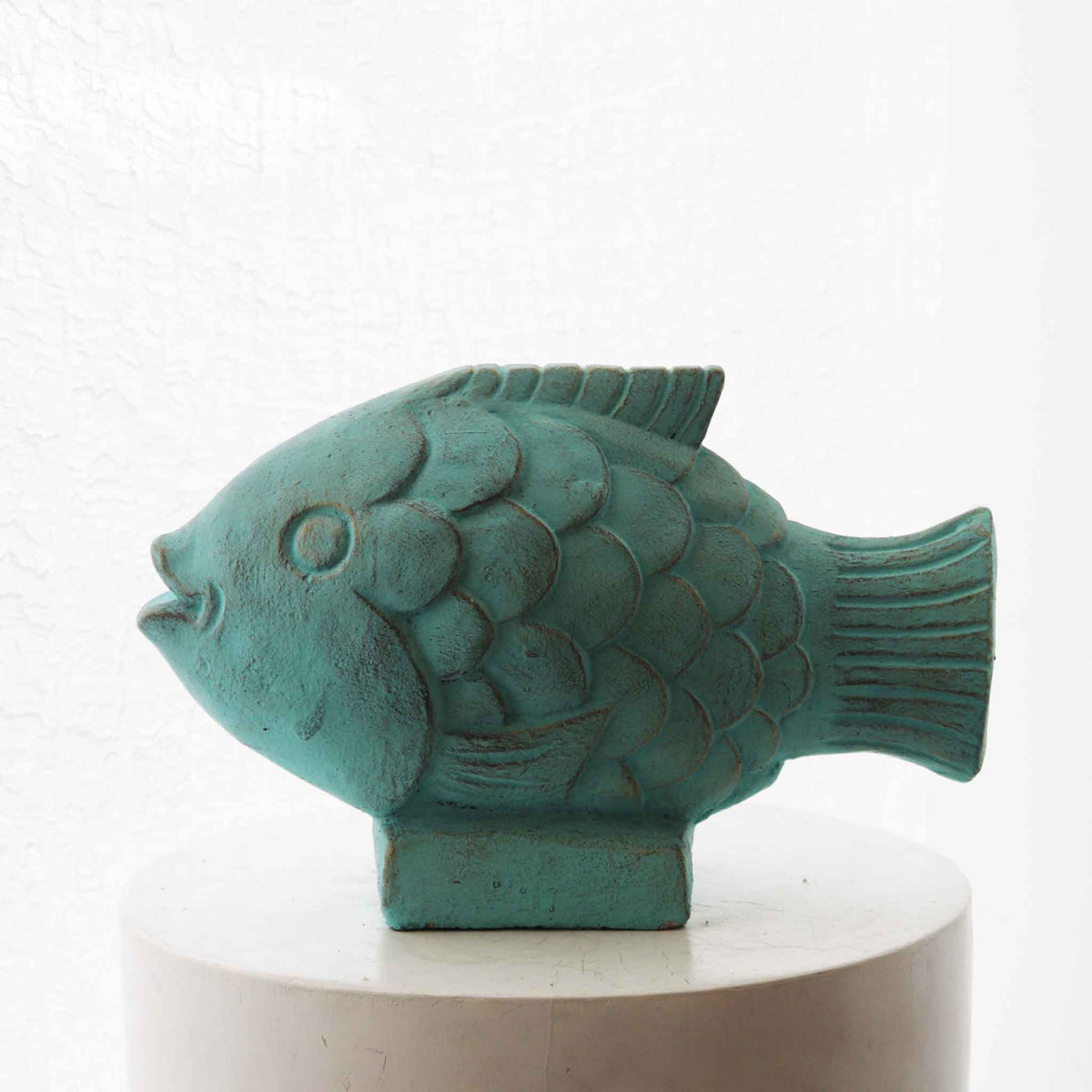 Blue Concrete Fish | Pots & Statues | GBO Tropical Design Store NZ – GBO NZ